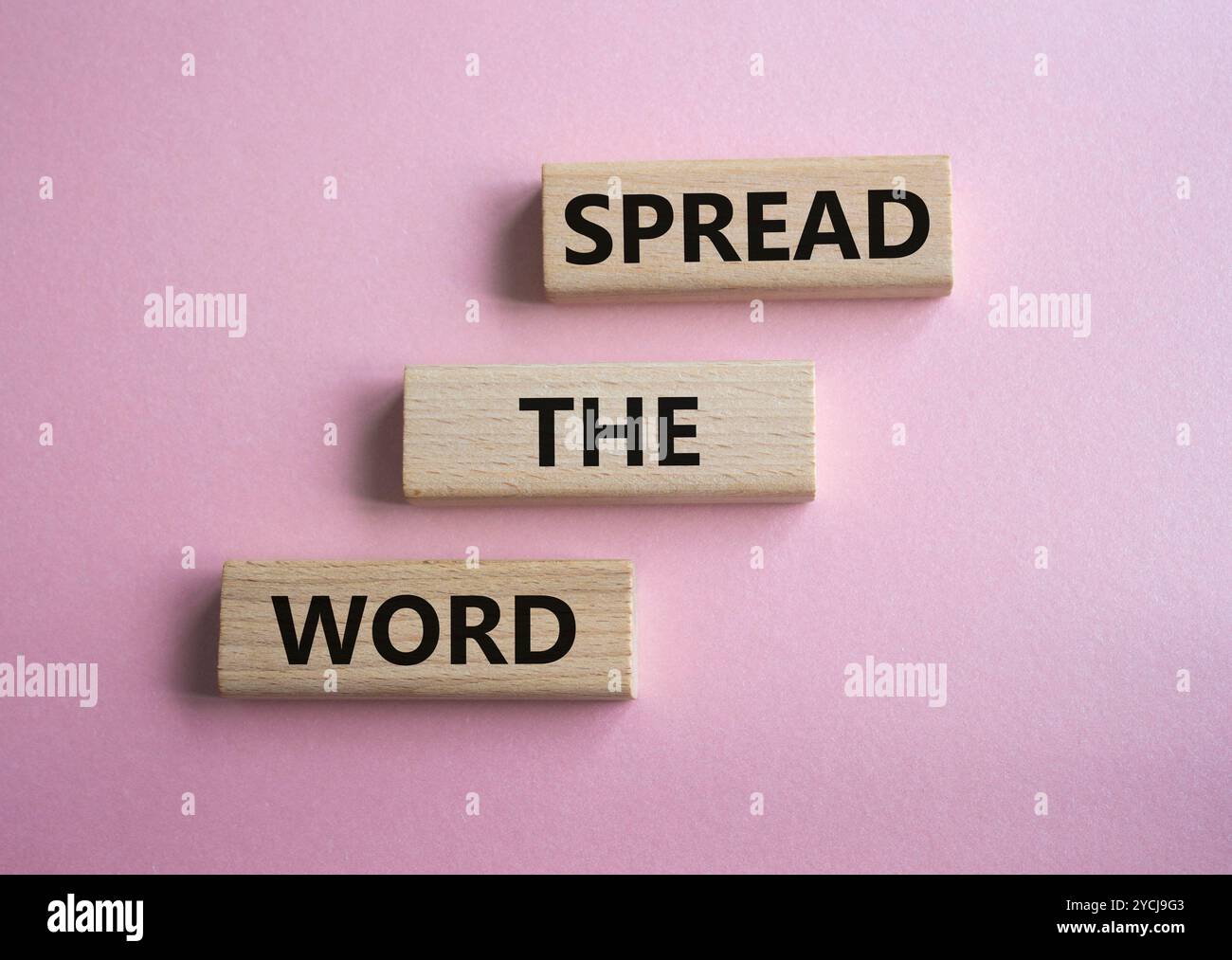 Spread the Word symbol. Concept words Spread the Word on wooden blocks ...