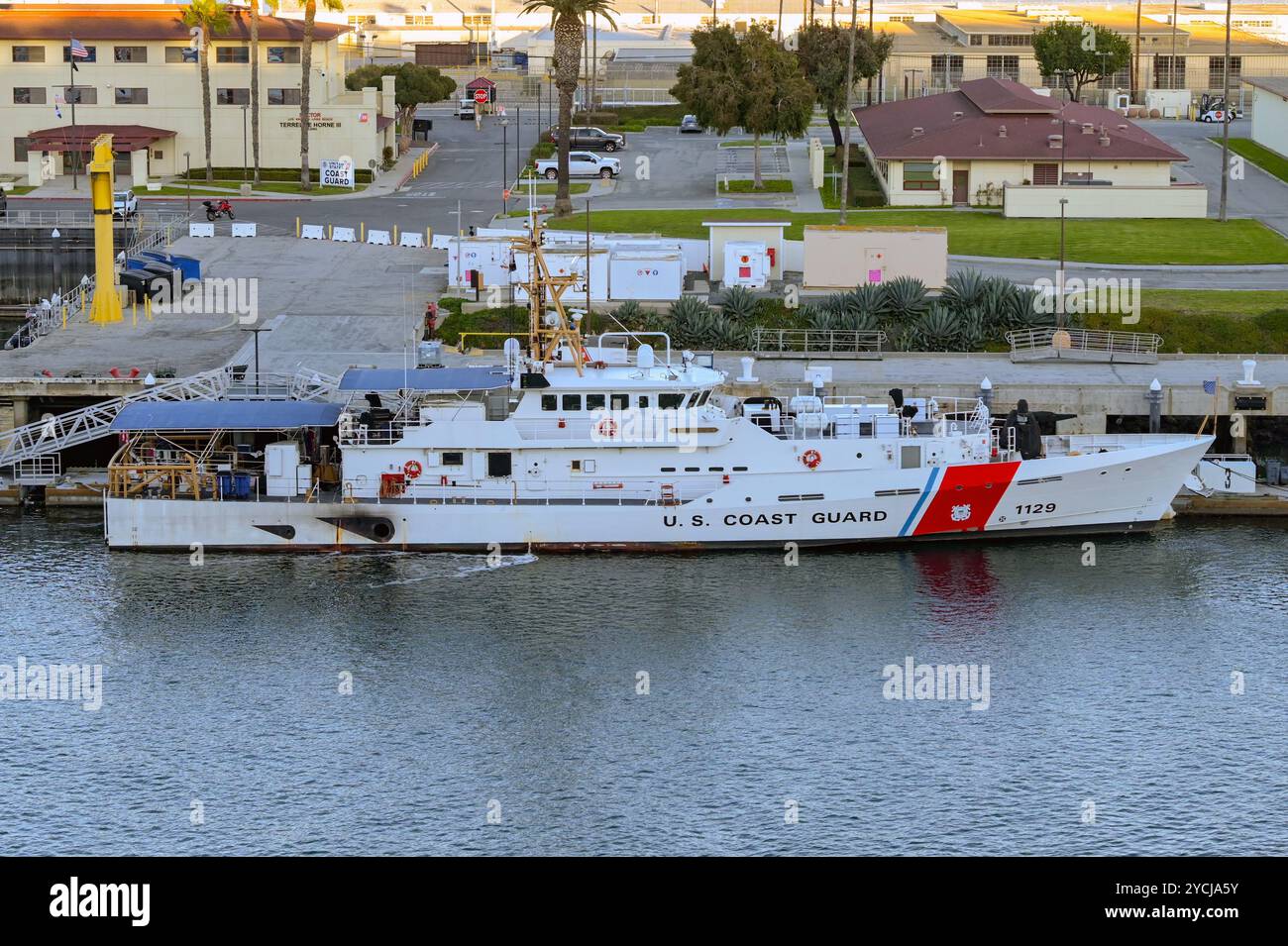 Los Angeles, California, USA - 13 January 2024: Fast patrol boat of the ...