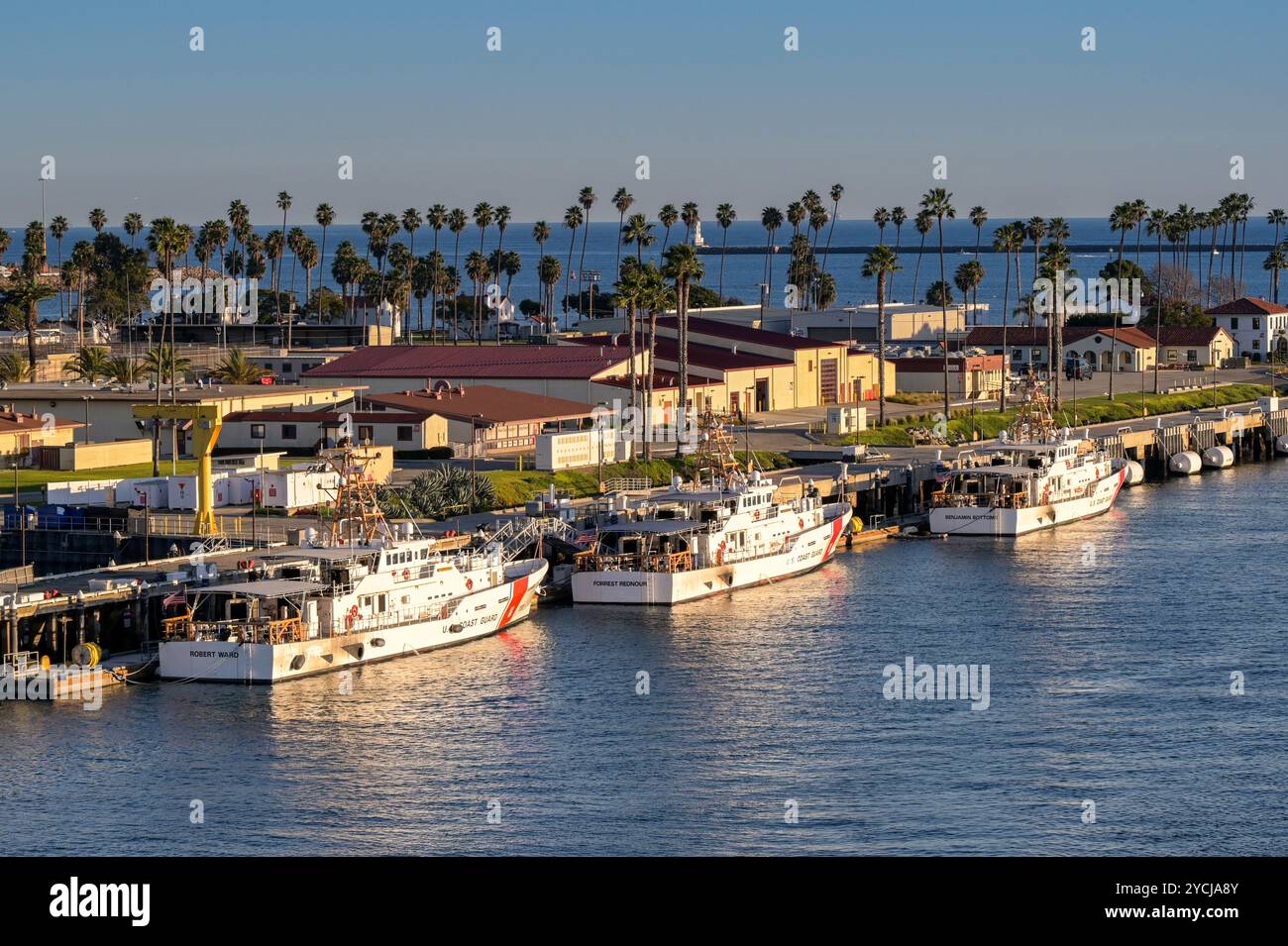 Los Angeles, California, USA - 13 January 2024: Fast patrol boats of ...
