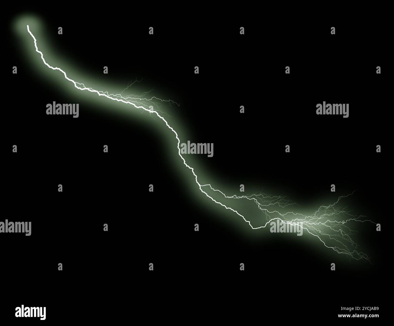 green flash on black background Stock Photo - Alamy