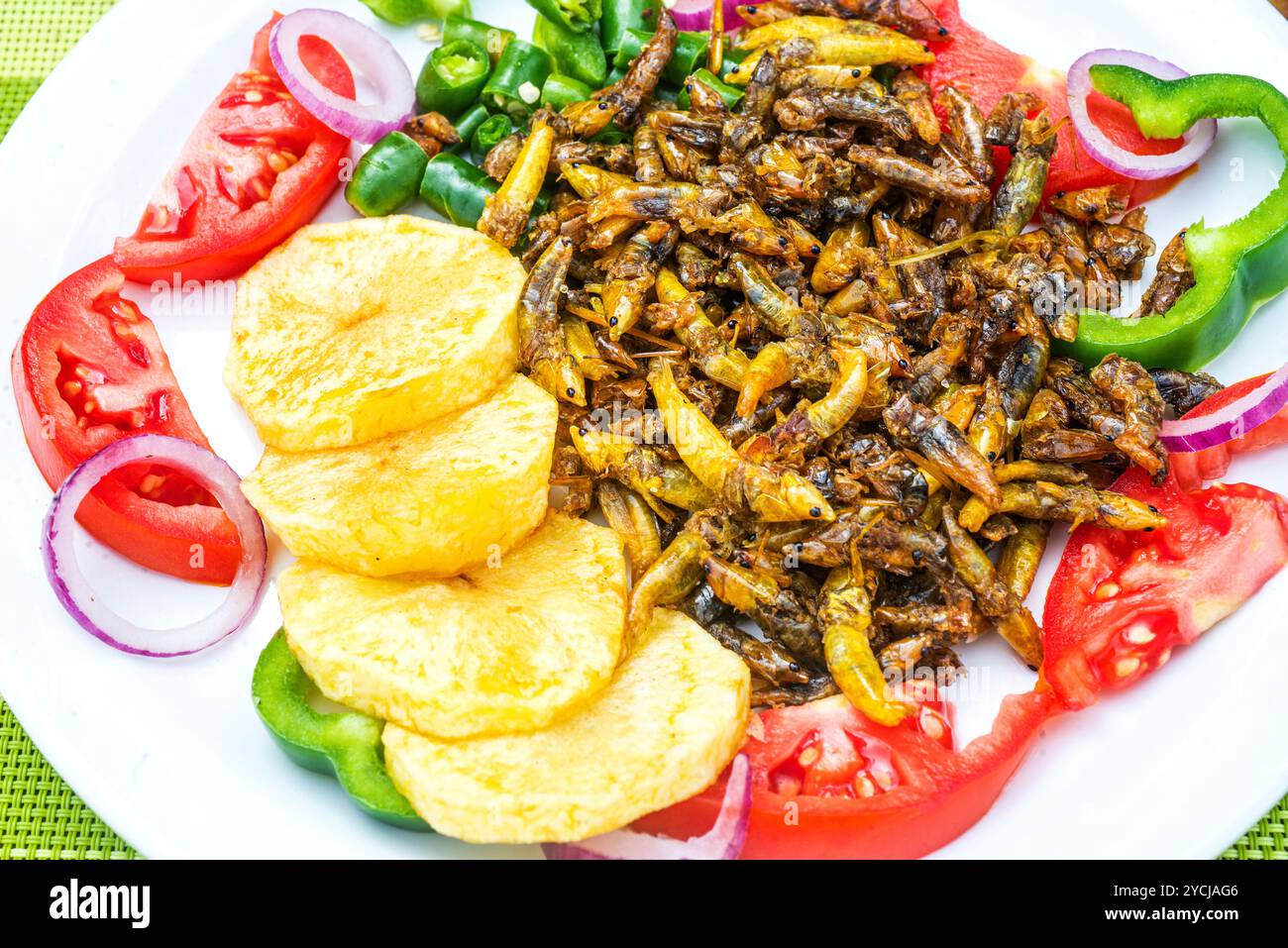 A ready meal of grasshoppers ( Nsenene) at Serenada Eco Resort - Uganda ...