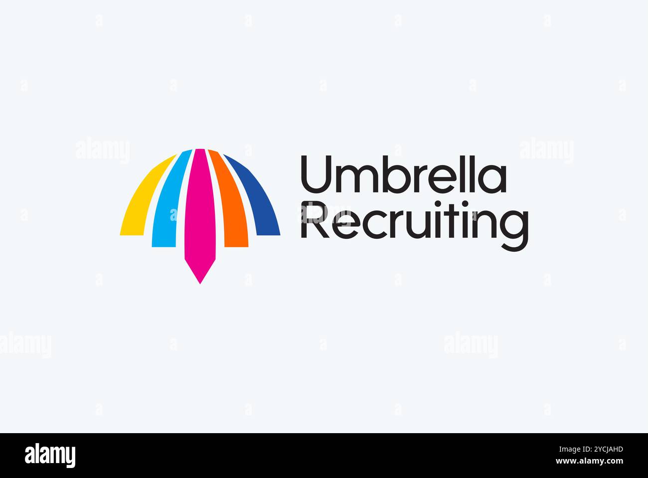 Umbrella recruiting logo design vector editable Stock Vector Image ...
