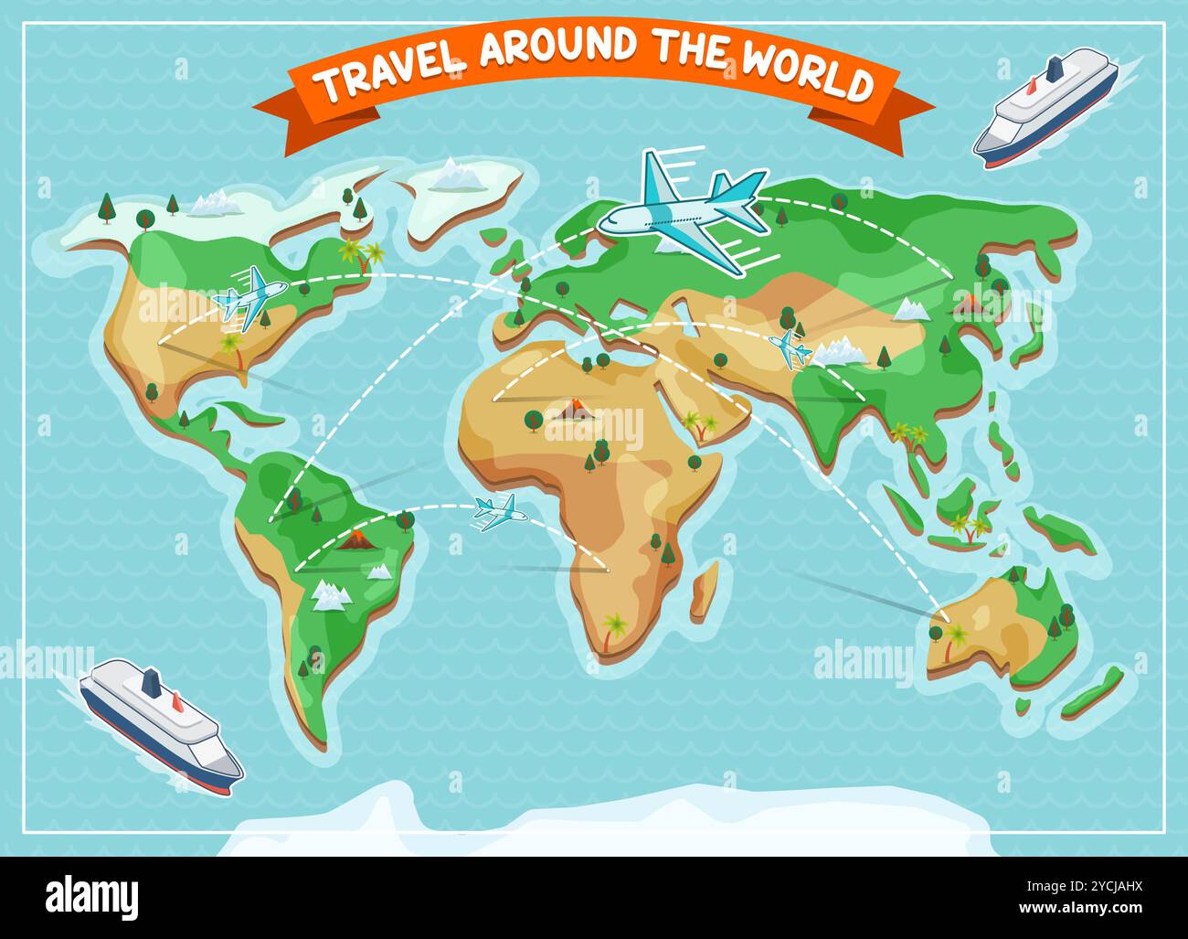 Detailed map australia featuring Stock Vector Images - Alamy