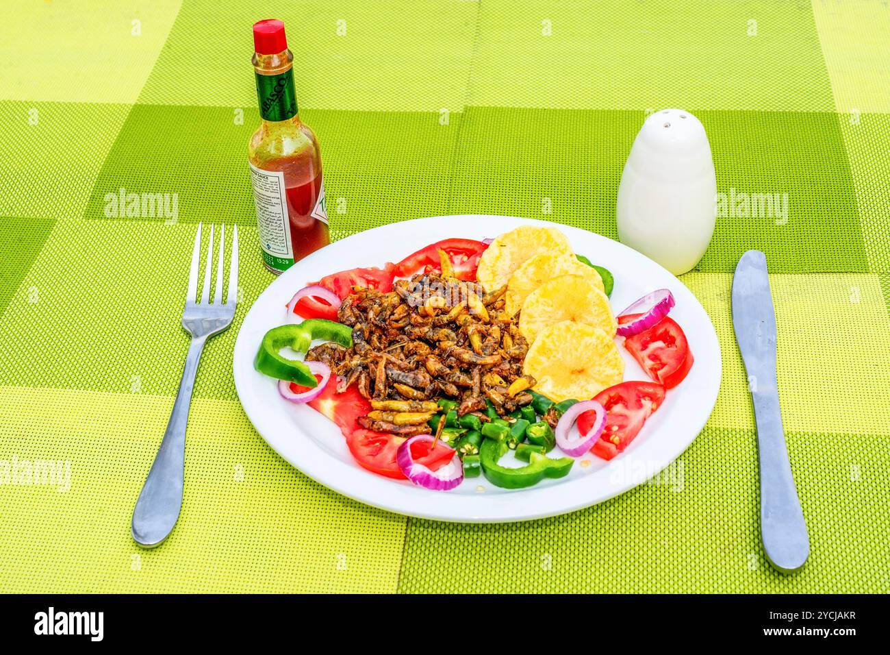 A ready meal of grasshoppers ( Nsenene) at Serenada Eco Resort - Uganda ...