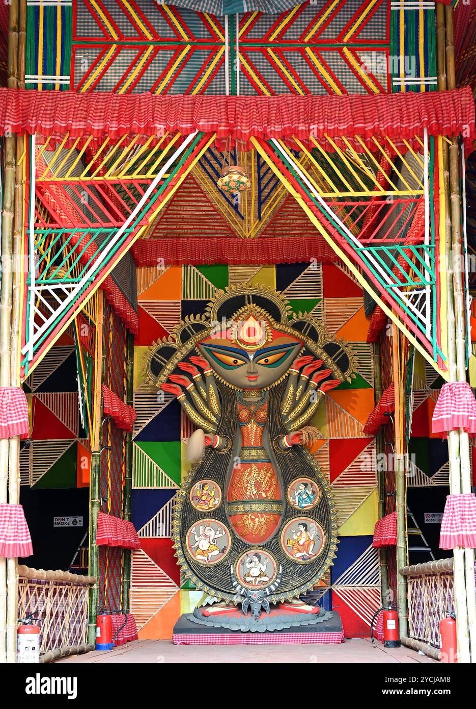 The beautiful hand craft creation of Devi Durga for Bengali's great ...