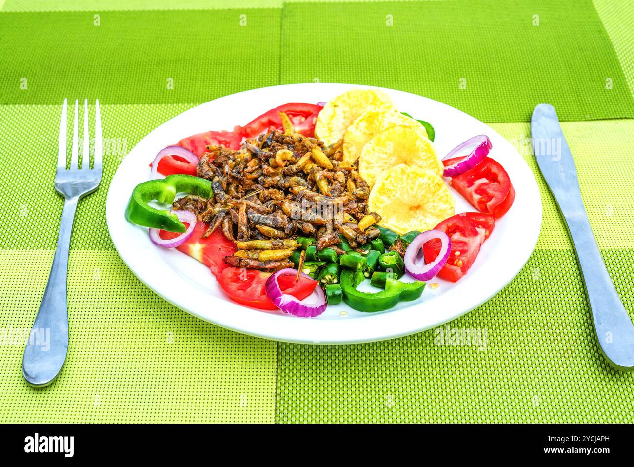 A ready meal of grasshoppers ( Nsenene) at Serenada Eco Resort - Uganda ...