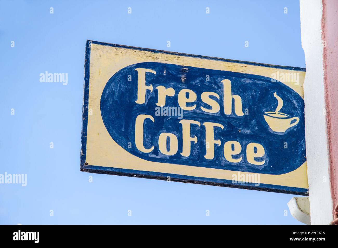 Blank street coffee sign hi-res stock photography and images - Alamy