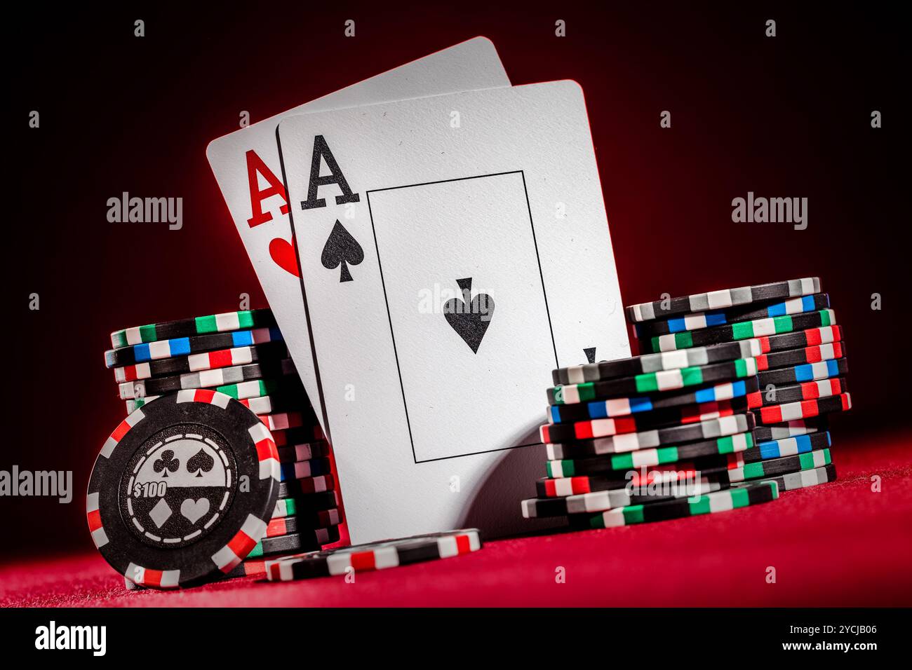 Poker of aces hi-res stock photography and images - Alamy