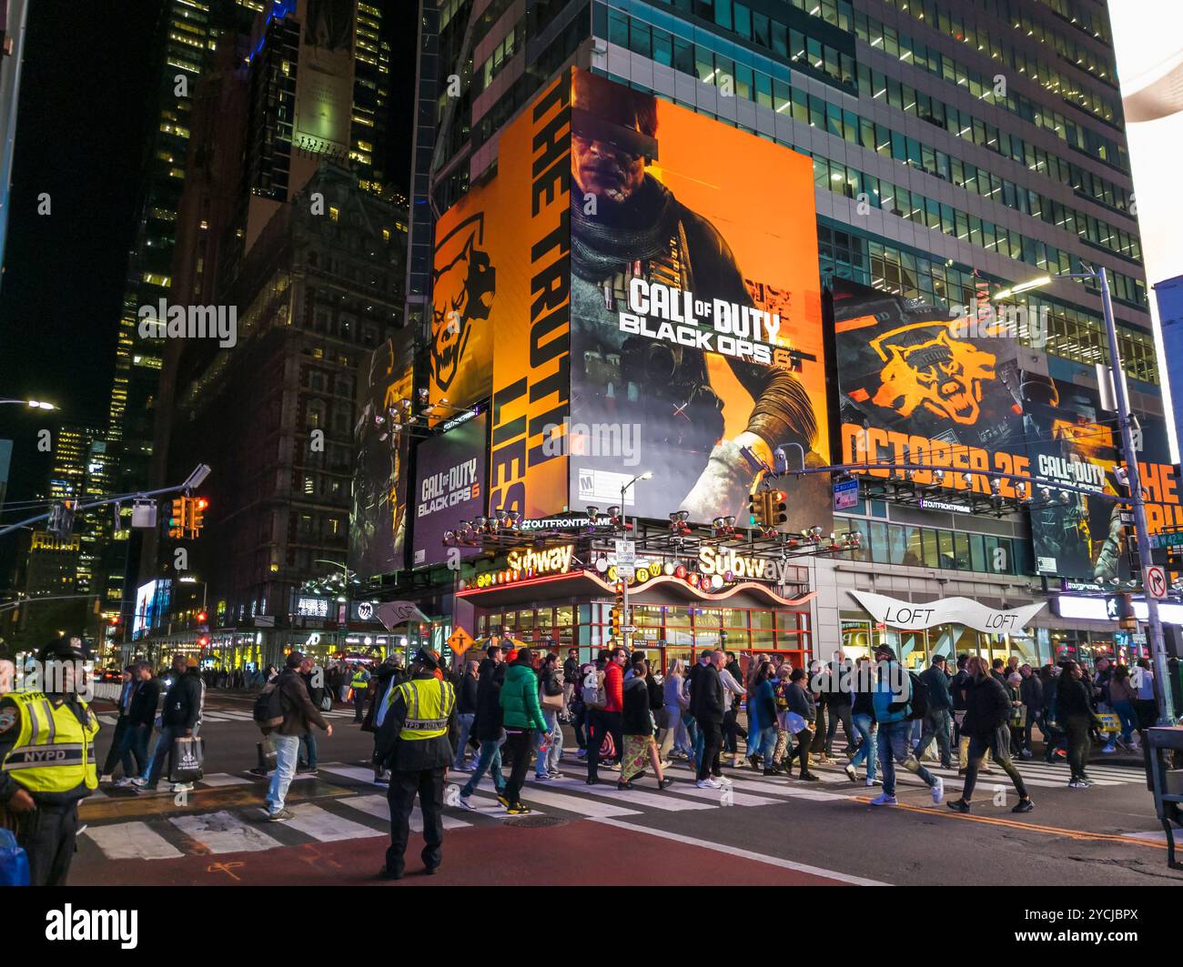 A billboard for the Activision video game "Call of Duty: Black Ops 6 ...
