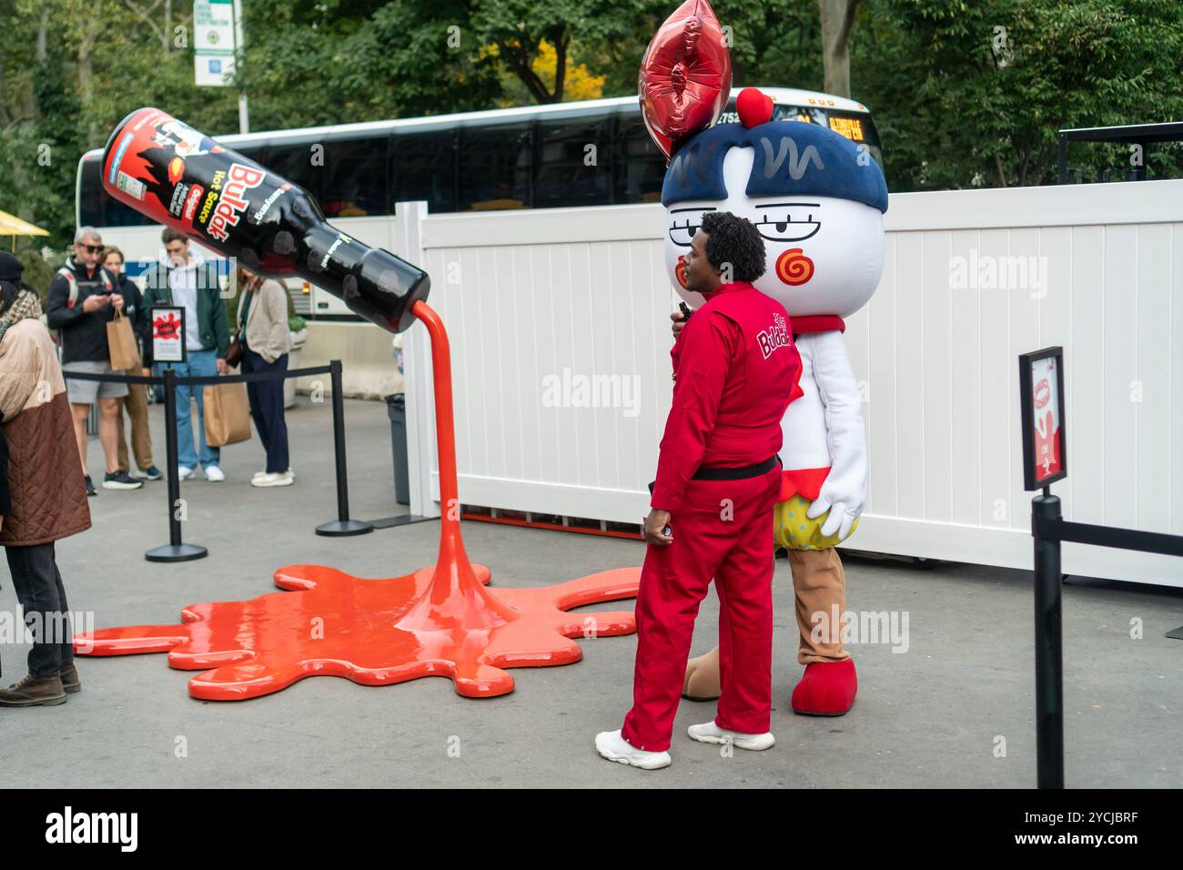 Brand activation for the Korean Samyang Buldak hot sauce in Flatiron ...