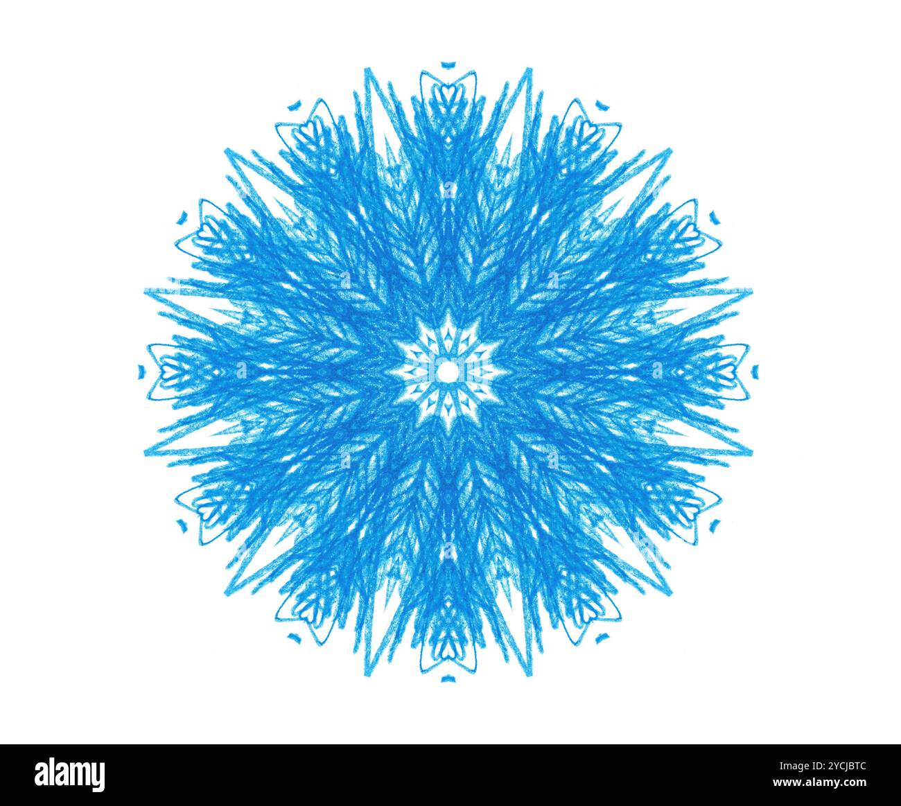 Abstract blue design element on white background Stock Photo - Alamy