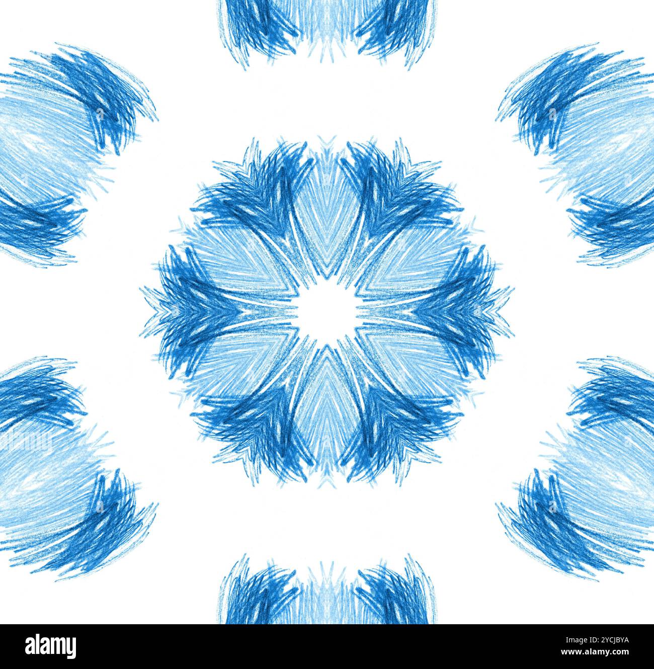 Abstract color pencil drawn pattern on white background Stock Photo - Alamy