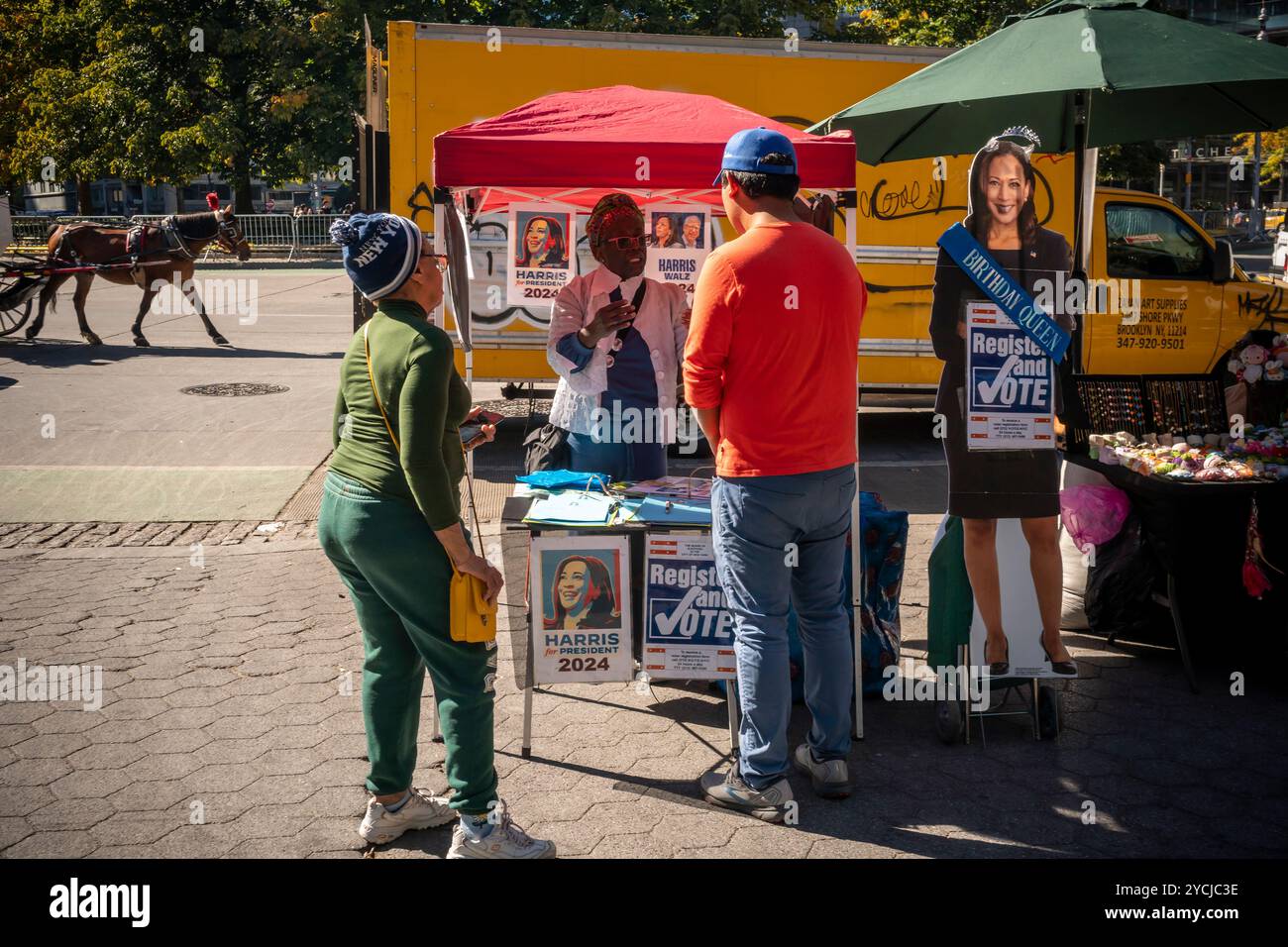 Volunteers table for Democratic Presidential candidate Vice-President ...