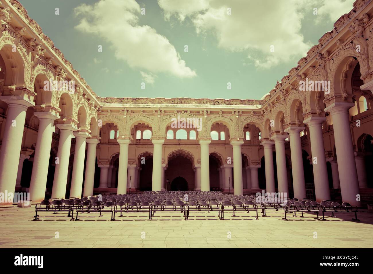 Outdoors concert hall with ancient columns Stock Photo - Alamy