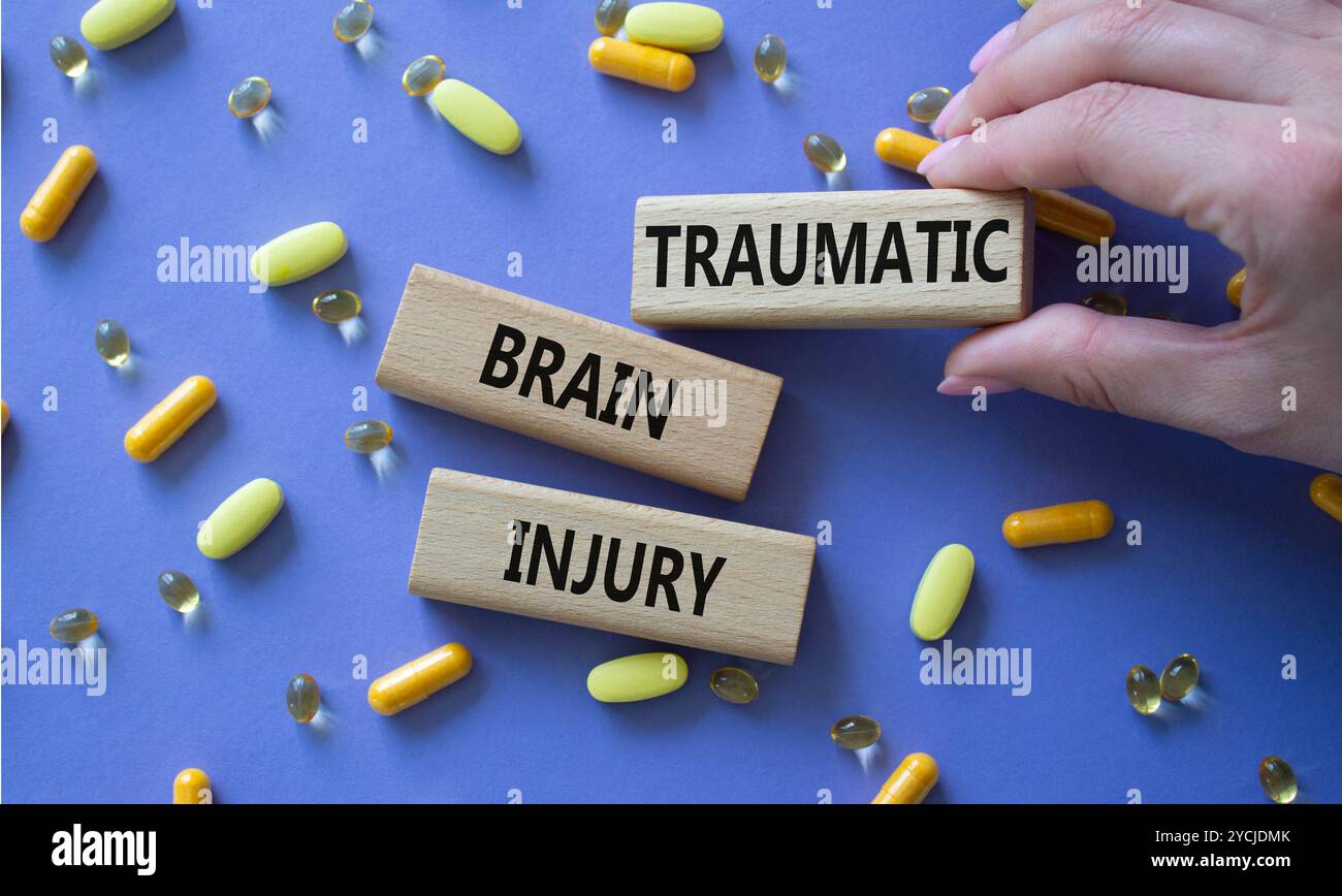 Traumatic Brain Injury symbol. Concept words Traumatic Brain Injury on ...