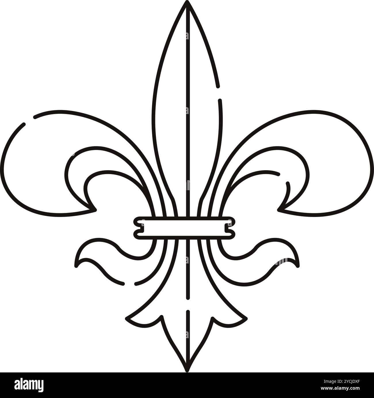 Fleur de lys coat of arms symbol icon Vector Stock Vector Image & Art ...