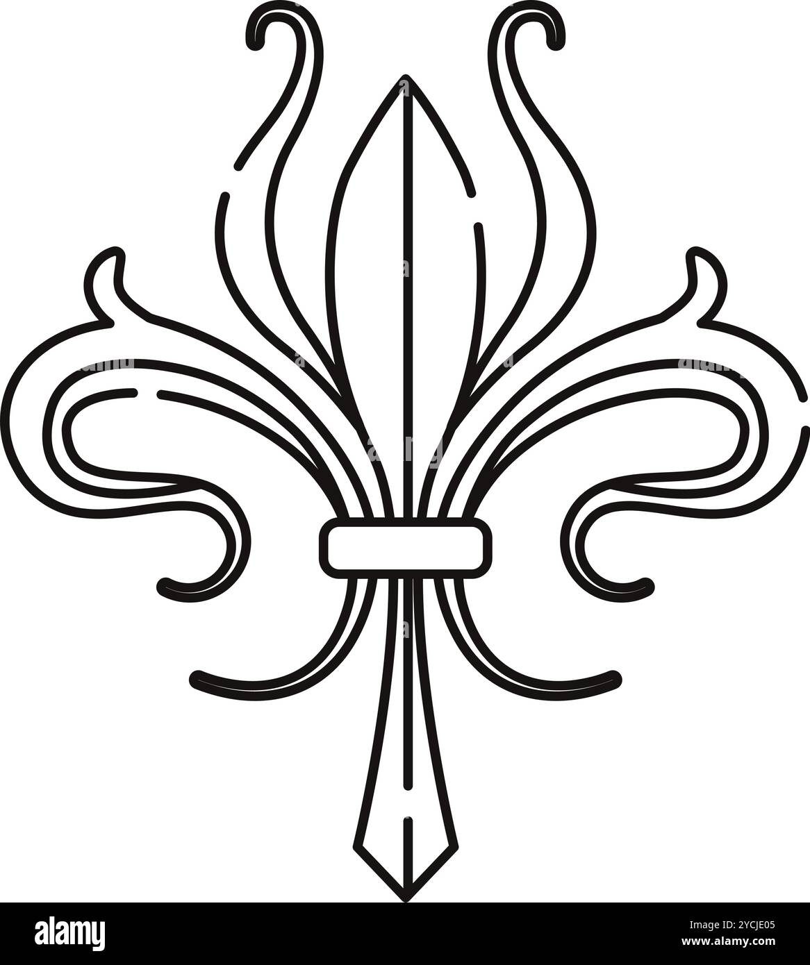 Fleur de lys coat of arms symbol icon Vector Stock Vector Image & Art ...