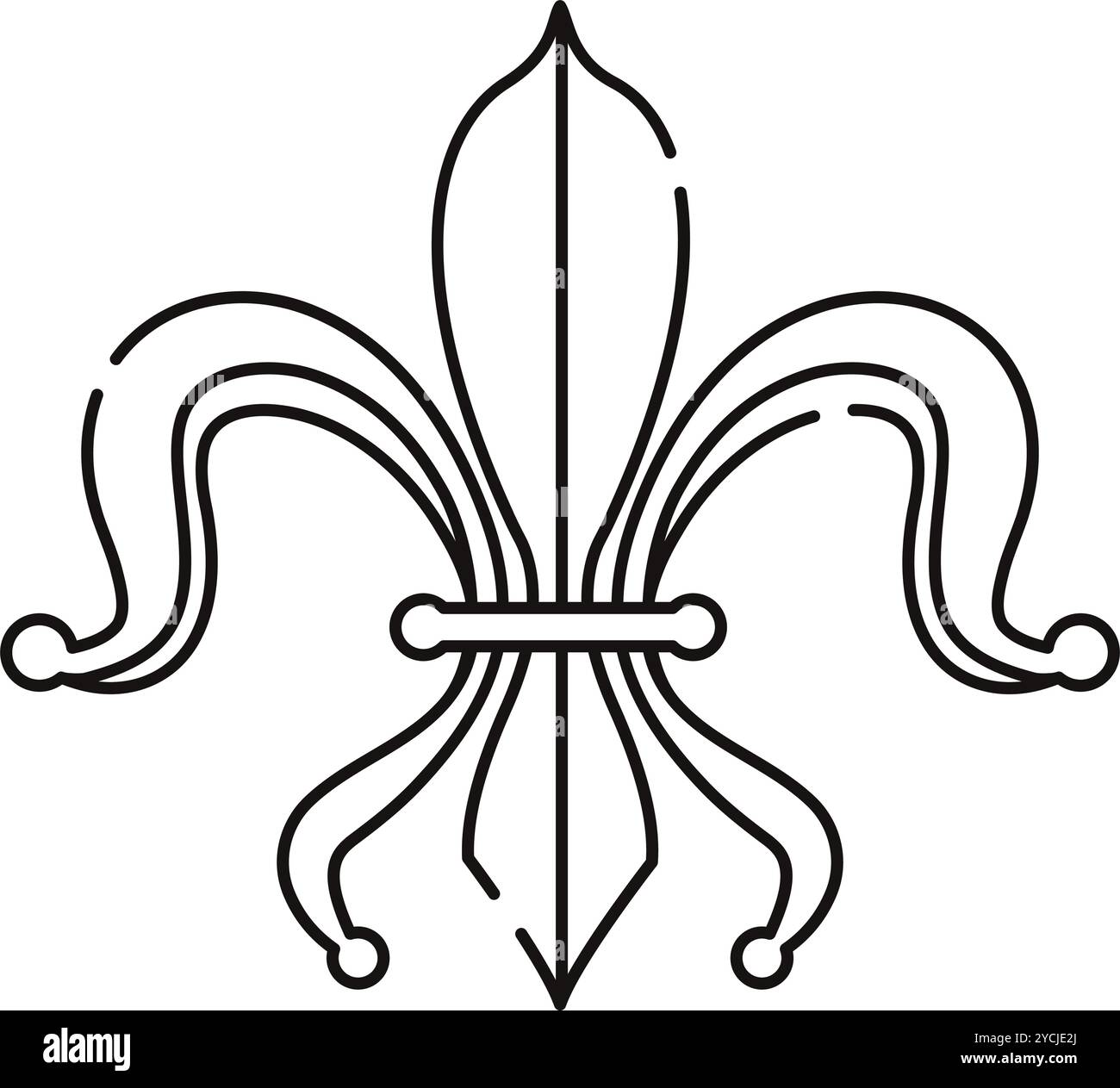 Fleur de lys coat of arms symbol icon Vector Stock Vector Image & Art ...