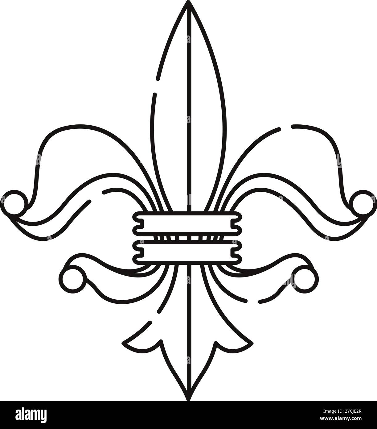 Fleur de lys coat of arms symbol icon Vector Stock Vector Image & Art ...