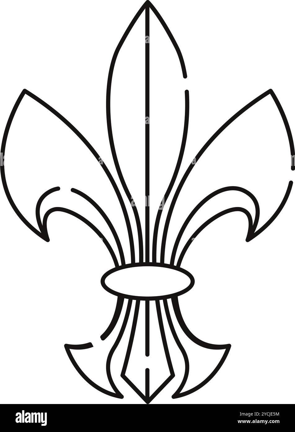 Fleur de lys coat of arms symbol icon Vector Stock Vector Image & Art ...