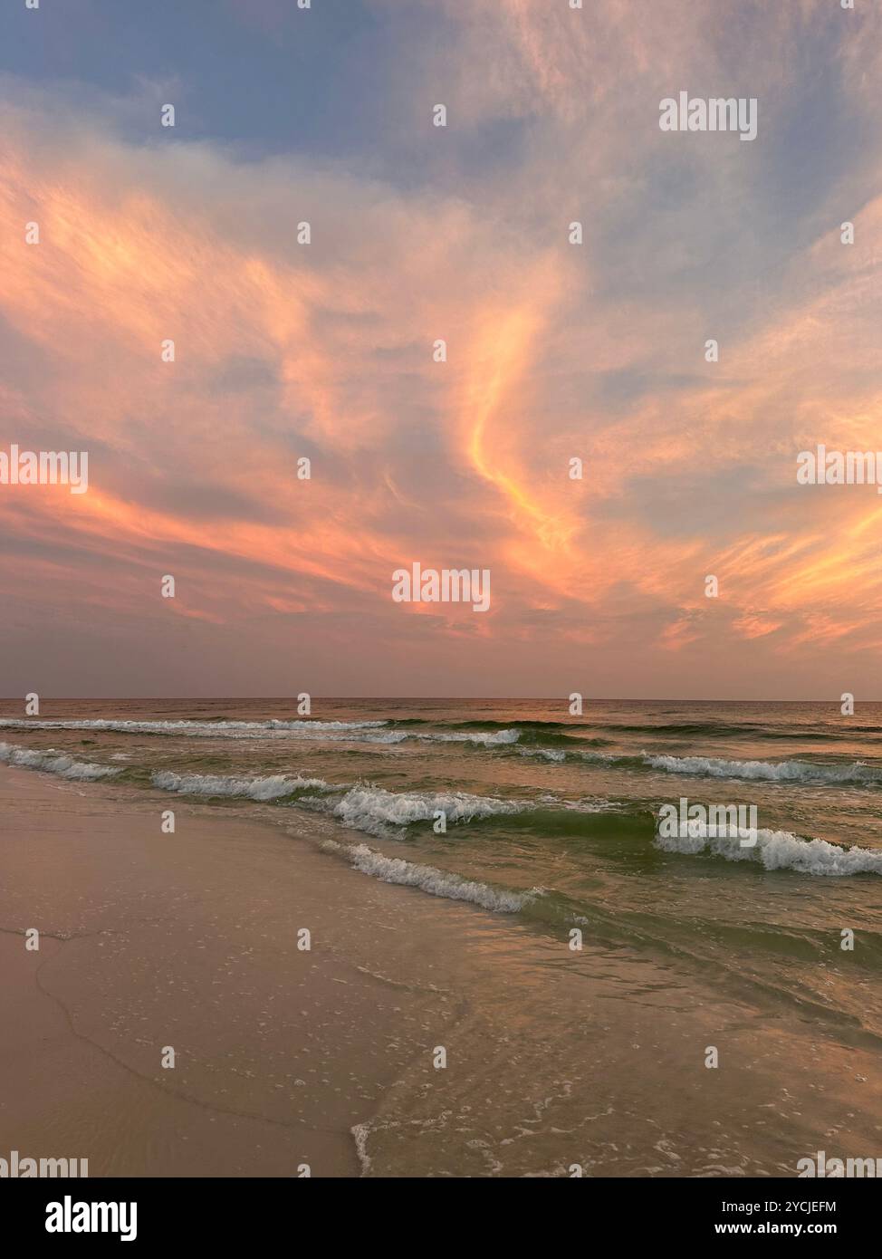 Gulf of Mexico Emerald Coast Florida Sunset Stock Photo - Alamy