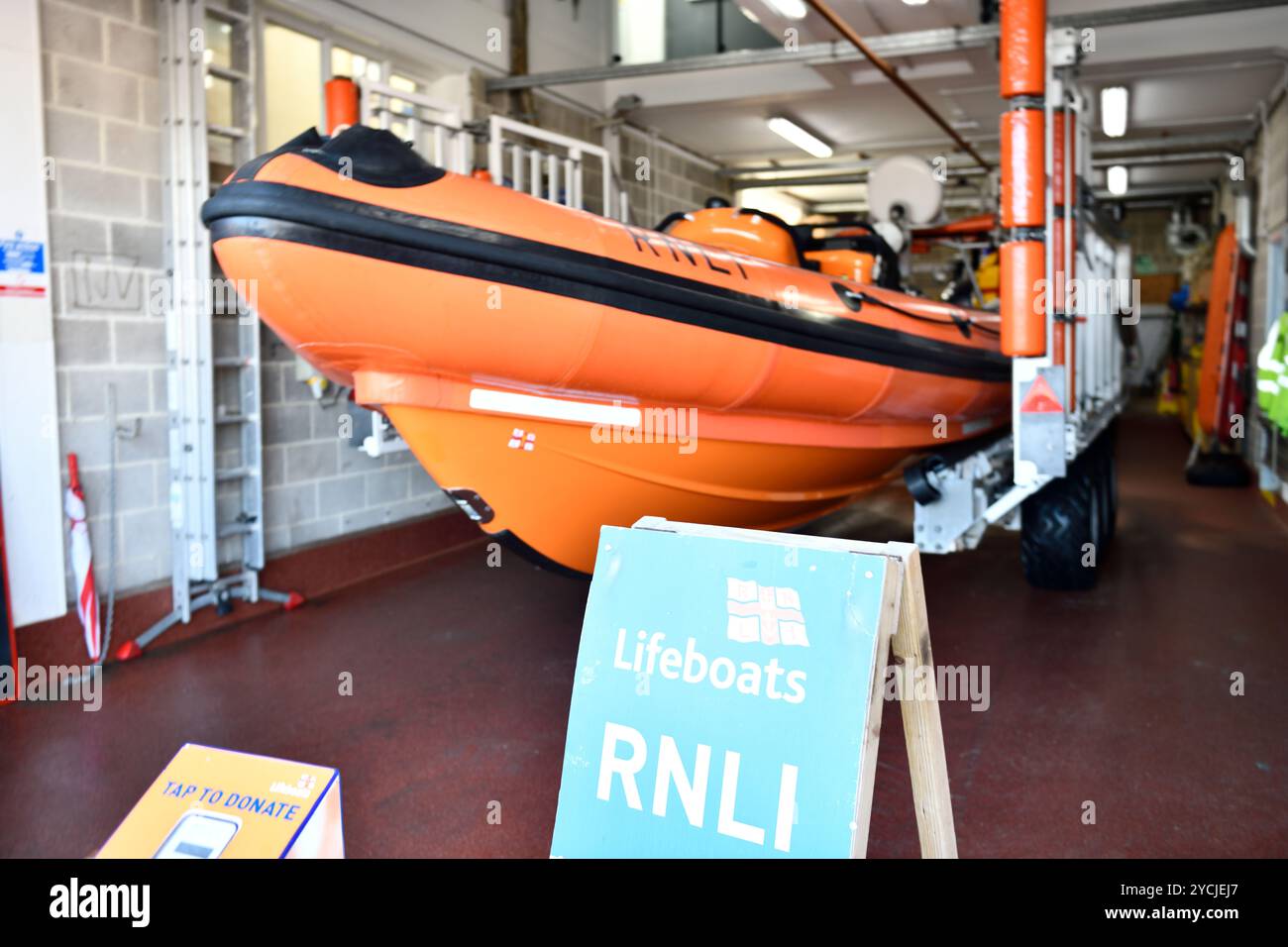 Inshore Lifeboat at Lyme Regis Dorset England uk 2024 Stock Photo - Alamy