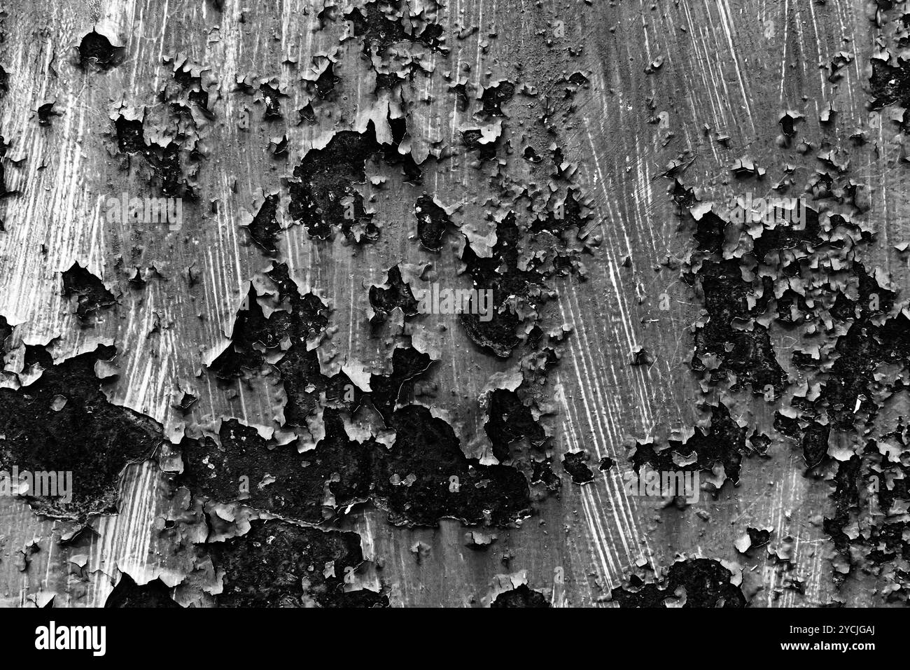 Texture of old rusty metal with scratches and mother-in-law. Abstract ...