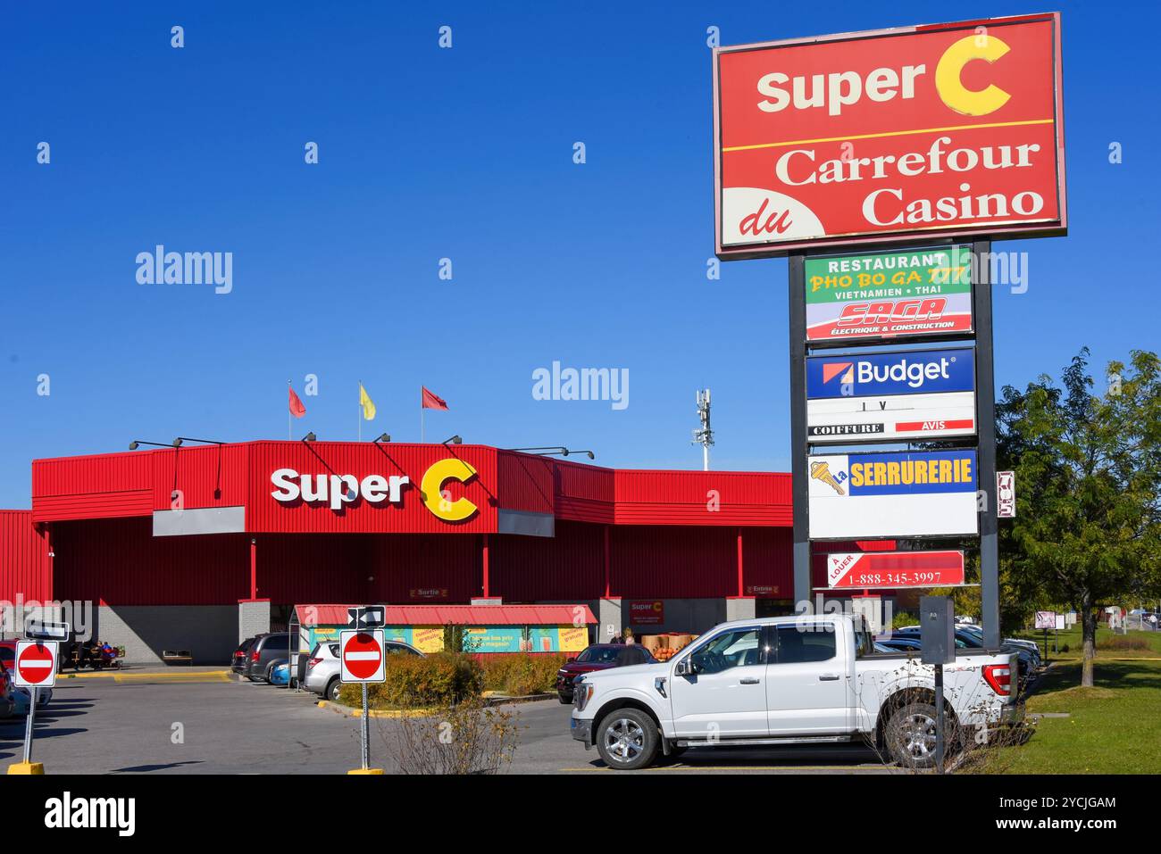 Gatineau, Canada - October 18, 2024: Super C store in strip mall on ...