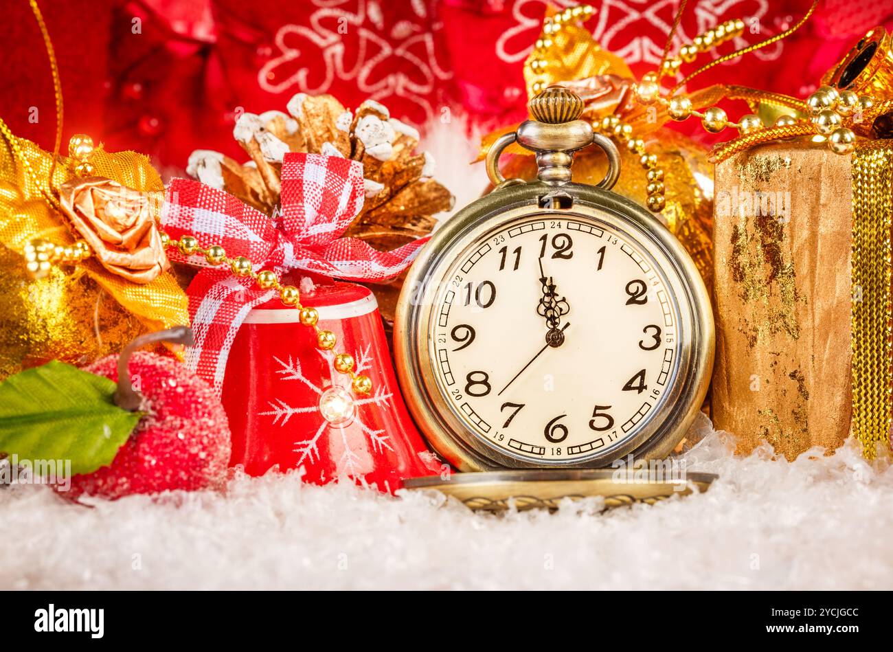 Christmas pocket watch Stock Photo - Alamy