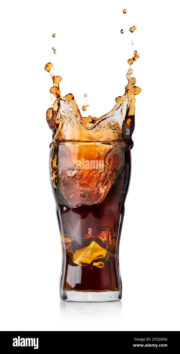 Cola drink with splash Stock Photo - Alamy