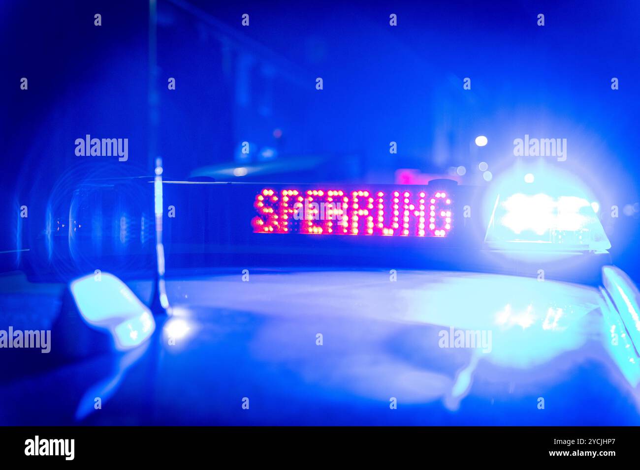 Anzeige - Streifenwagen - Sperrung *** Display patrol car blocking ...