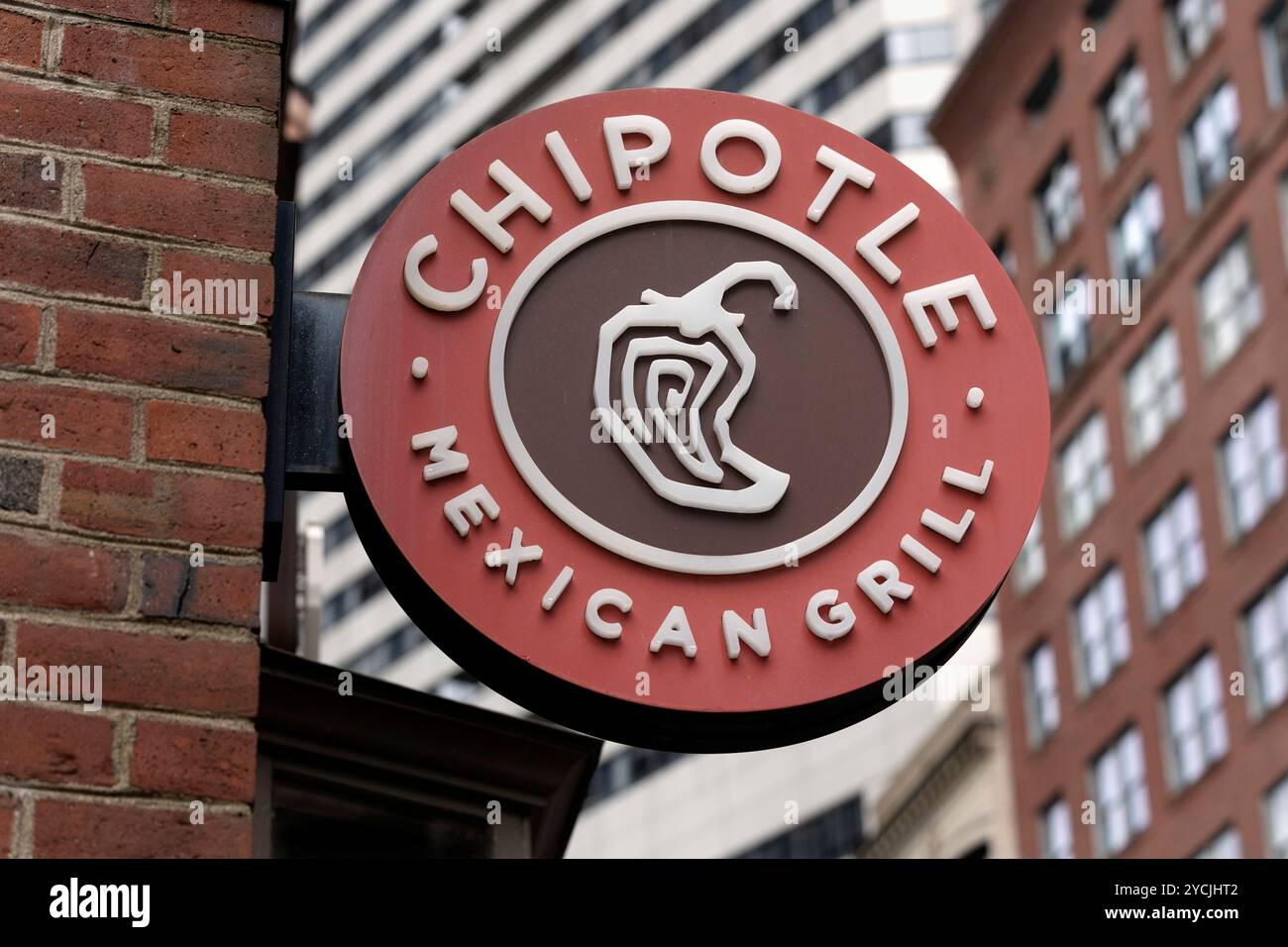 FILE - The Chipotle Mexican Grill logo is seen on a storefront, Oct. 14 ...