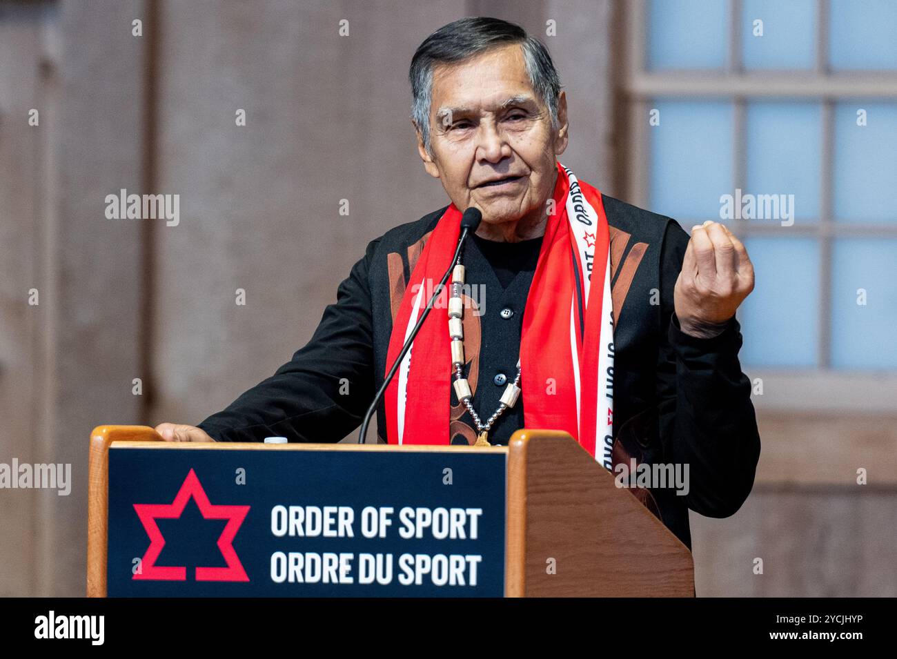 Gatineau, Canada. 23rd Oct, 2024. Indigenous sports activist Alex ...