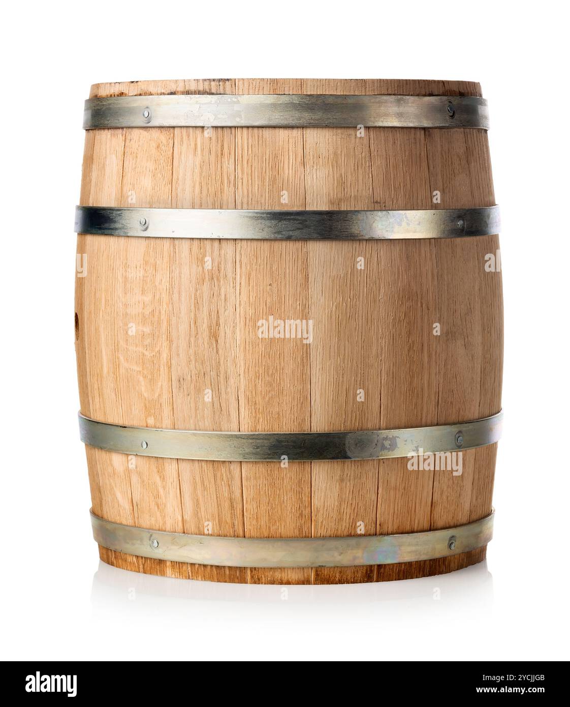 Wooden barrel isolated Stock Photo - Alamy