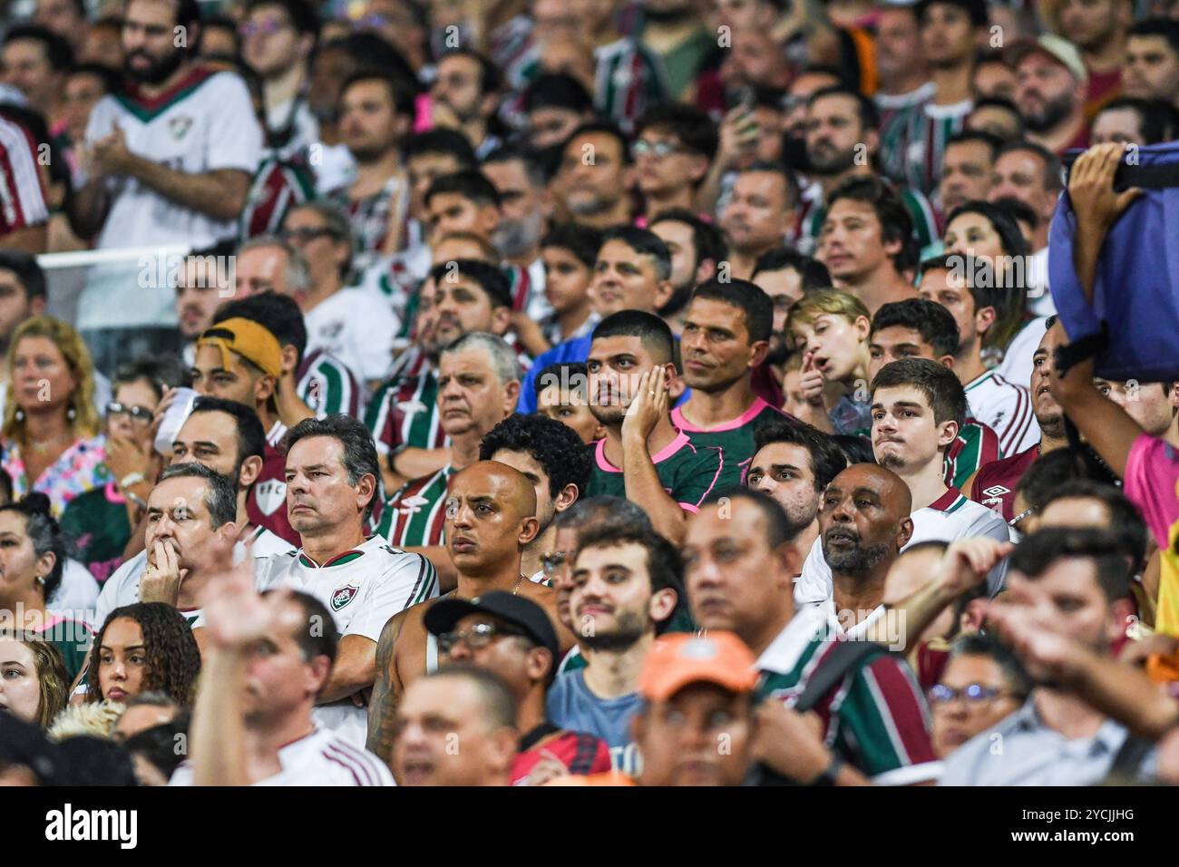 Rio, Brazil - october 22 2024: Fans in match between Fluminense x ...