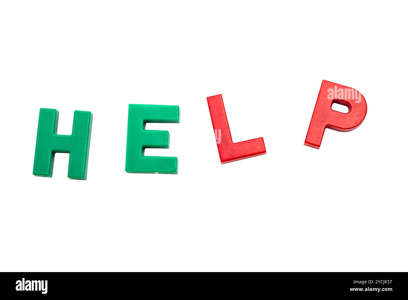 Magnet alphabet HELP Stock Photo - Alamy