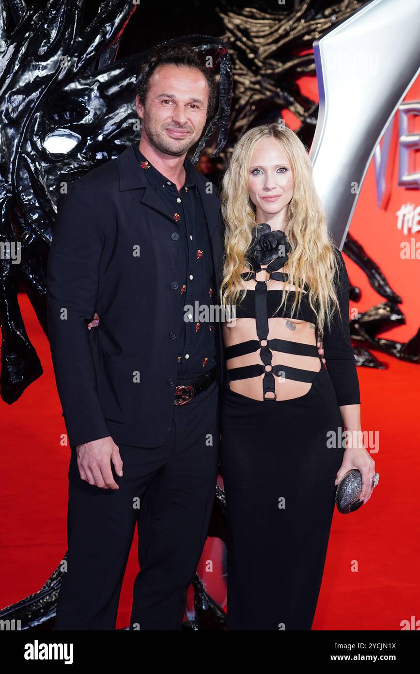 Michal Szymanski and Juno Temple attending the Venom: The Last Dance UK ...
