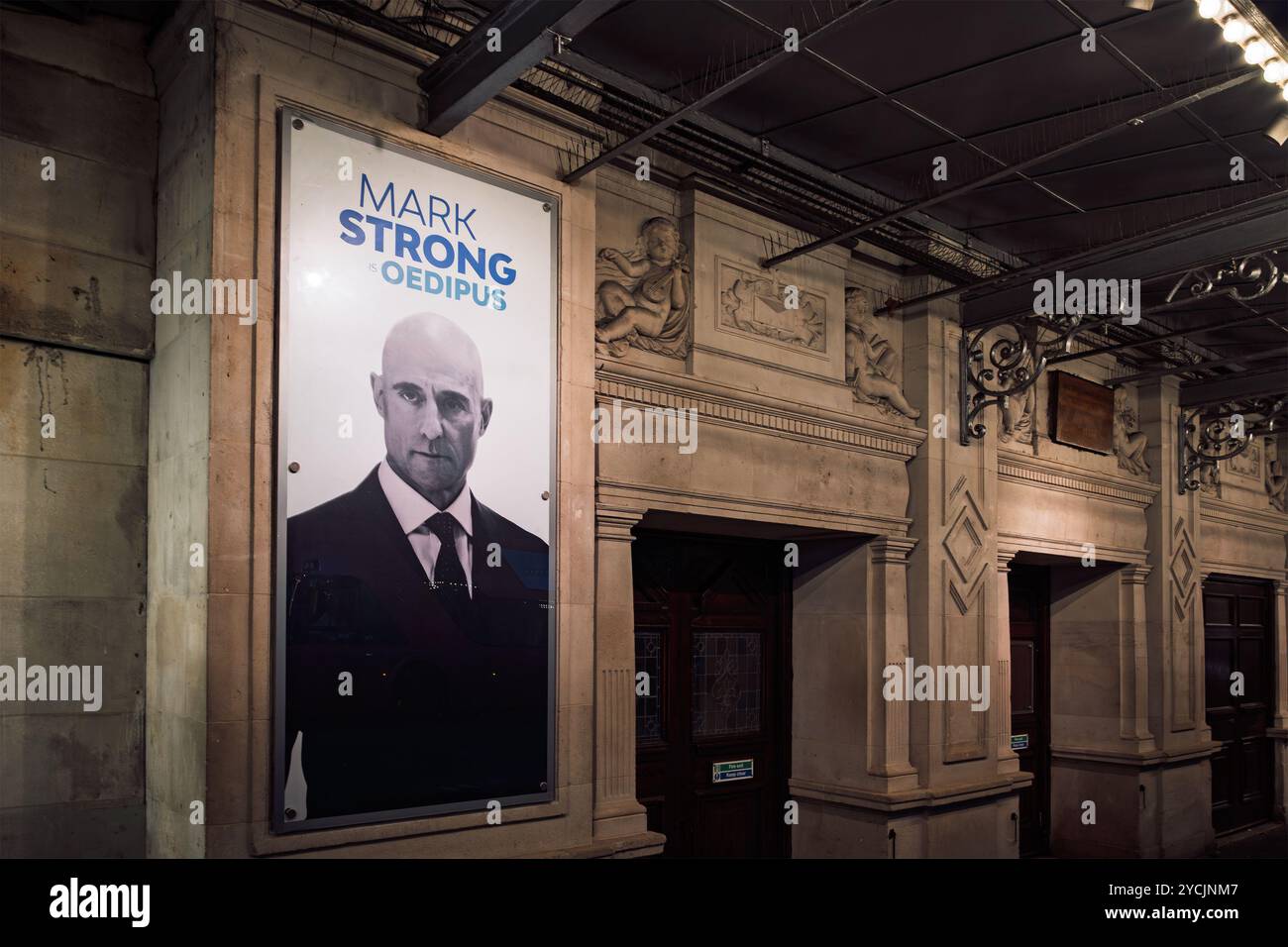 London, UK - September 29 2024: Nighttime view of Wyndhams theater ...