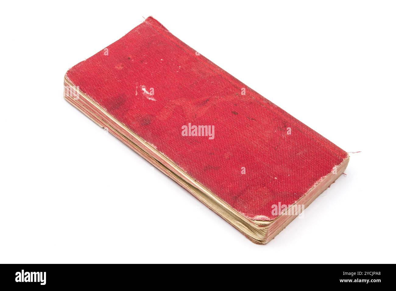 Red book closeup on white background Stock Photo - Alamy