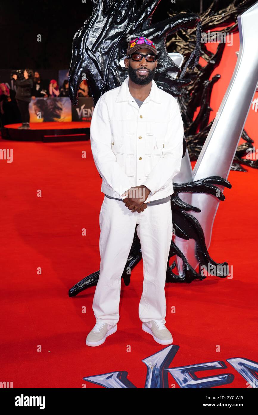 Tinie Tempah attending the Venom: The Last Dance UK premiere at the BFI ...