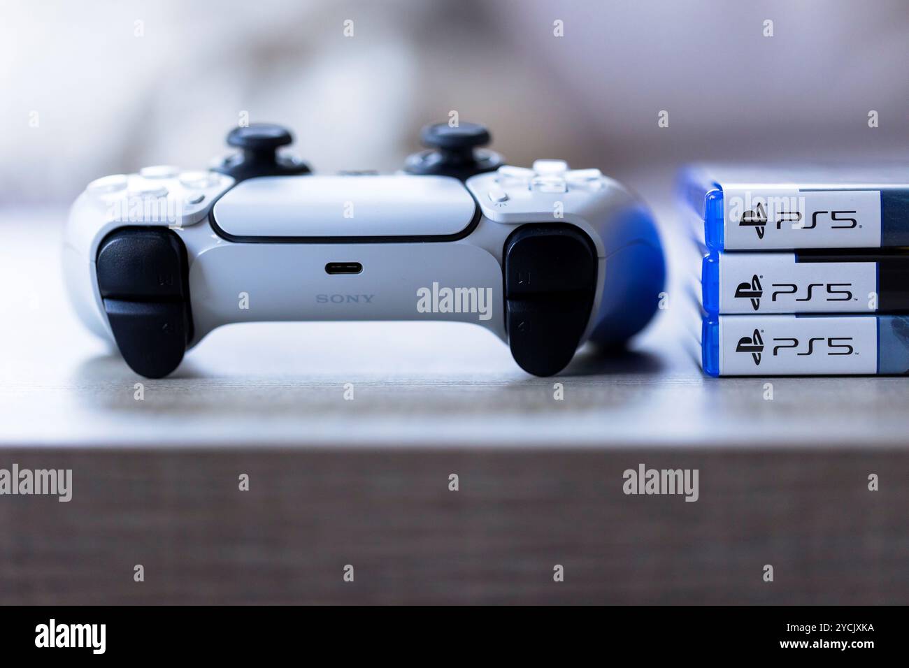 Brecht, Belgium - 3 october 2024: a portrait of a Playstation 5 ...