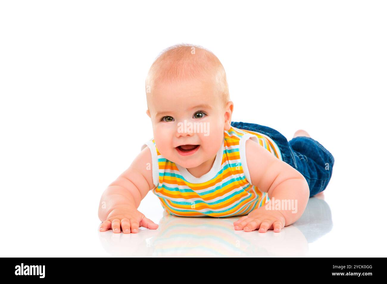 Happy Little Baby Stock Photo - Alamy