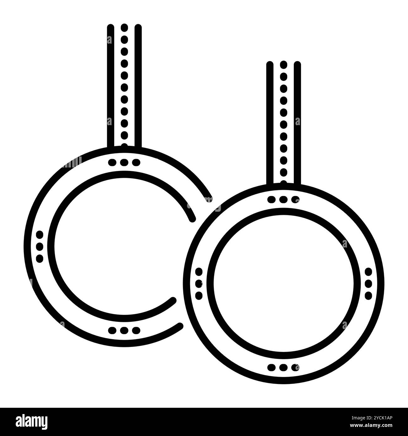 Artistic gymnastics rings Stock Vector Images - Alamy