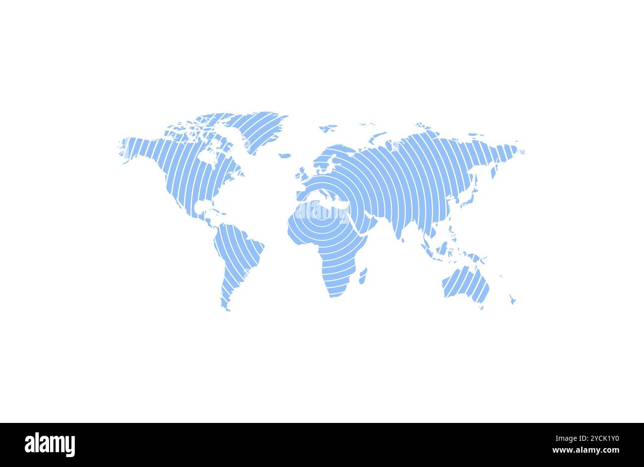 Blue and white Asia and Oceania centered world map. Flat vector illustration Stock Vector Image ...