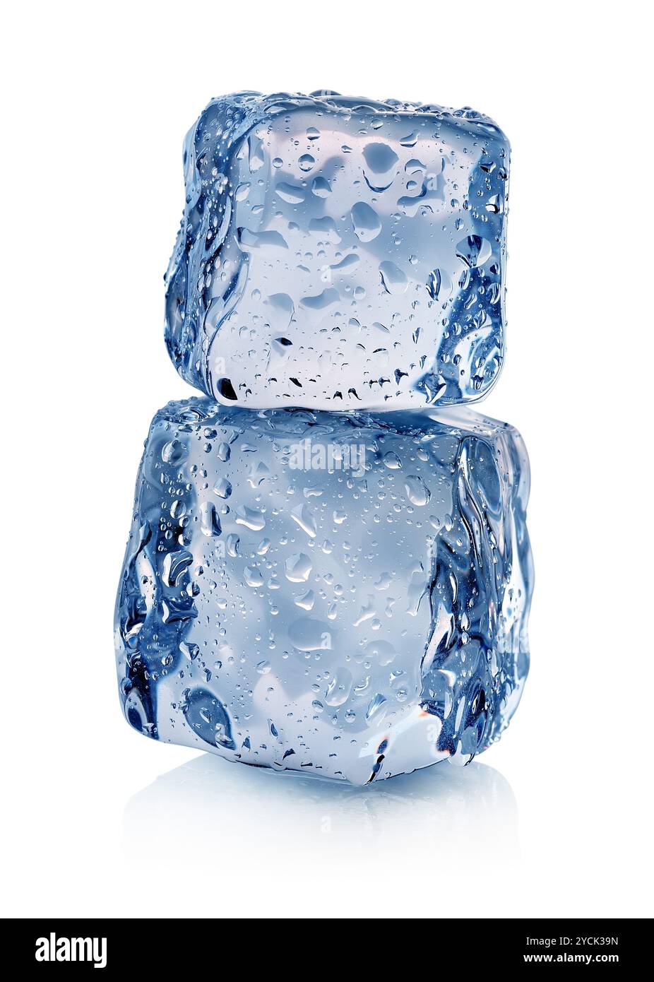 Ice, white background Cut Out Stock Images & Pictures - Alamy