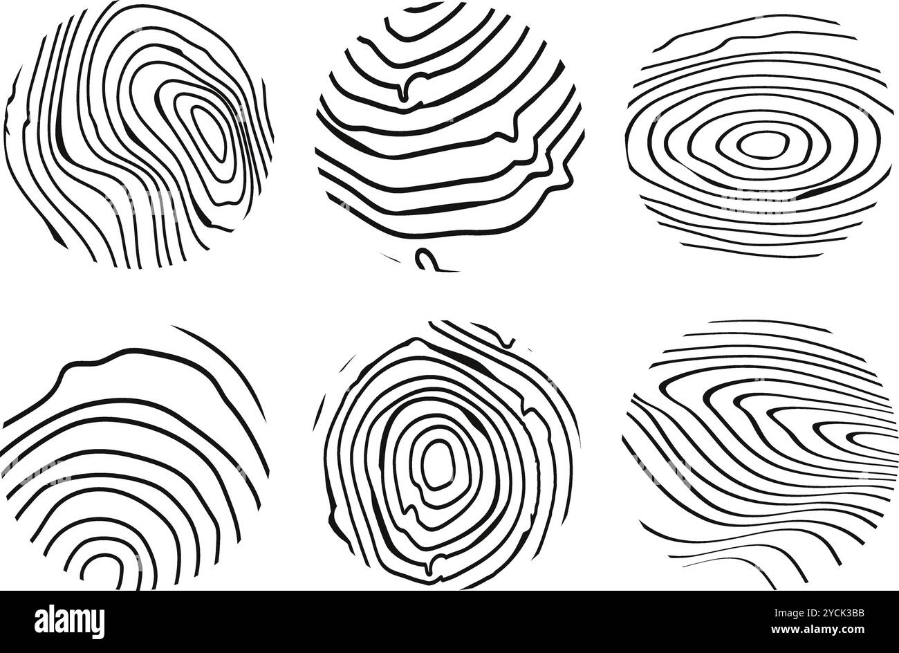 Tree cut pattern.Vector topographic map concept Stock Vector Image ...