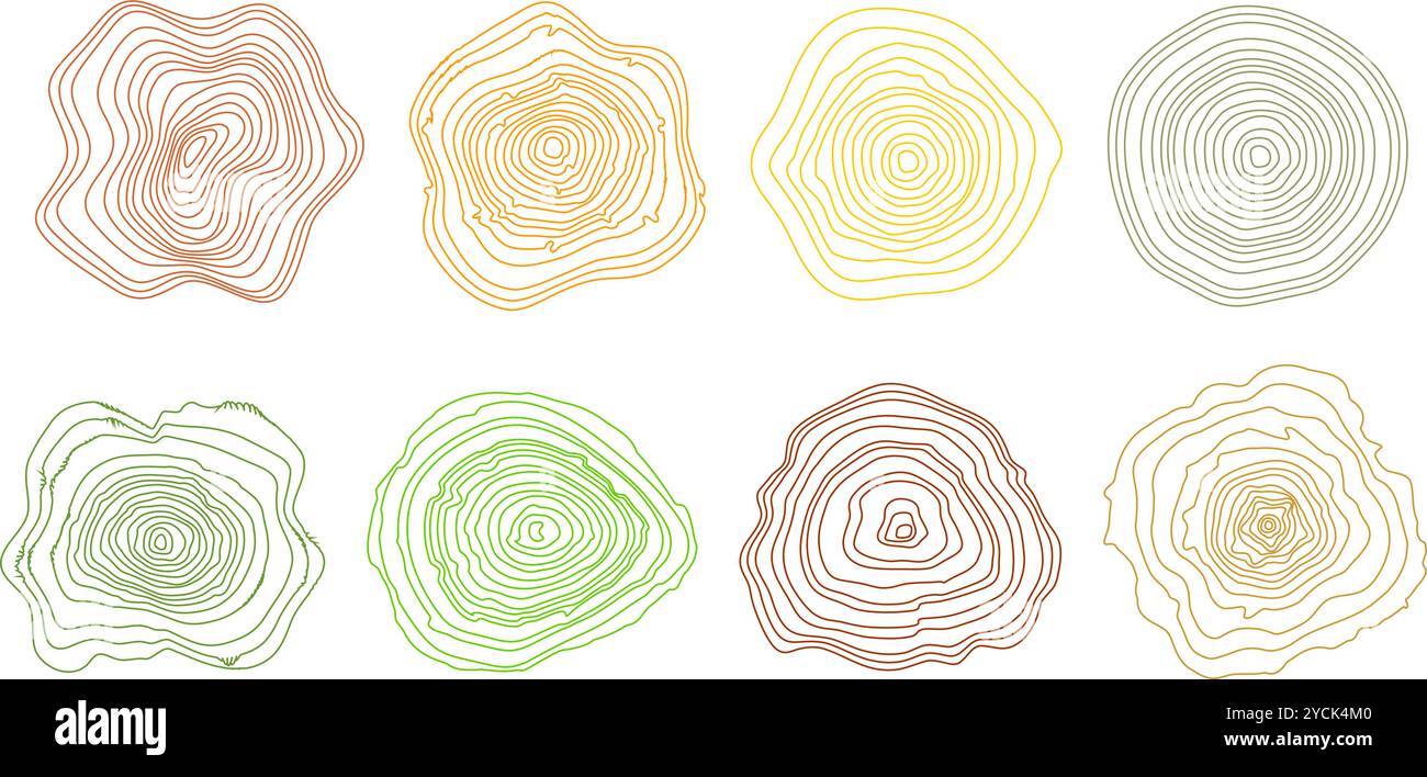 Tree cut pattern.Vector topographic map concept Stock Vector Image ...