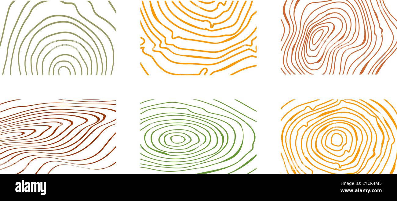 Tree cut pattern.Vector topographic map concept Stock Vector Image ...