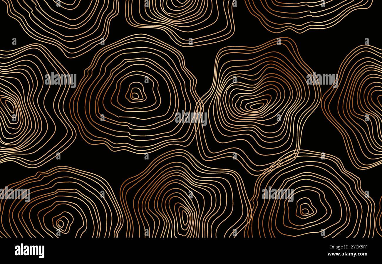 Tree cut pattern.Vector topographic map concept Stock Vector Image ...