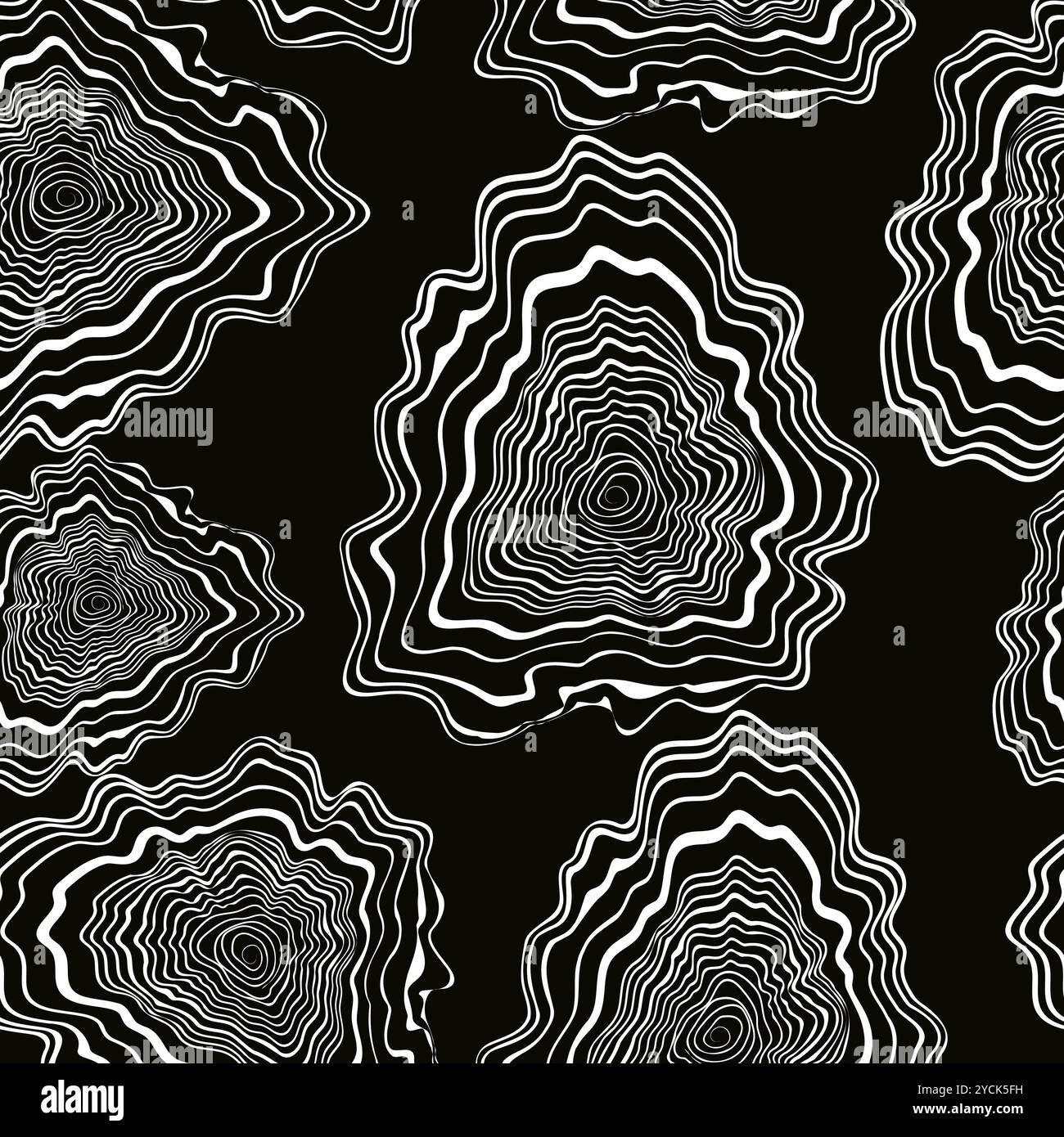 Tree cut pattern.Vector topographic map concept Stock Vector Image ...